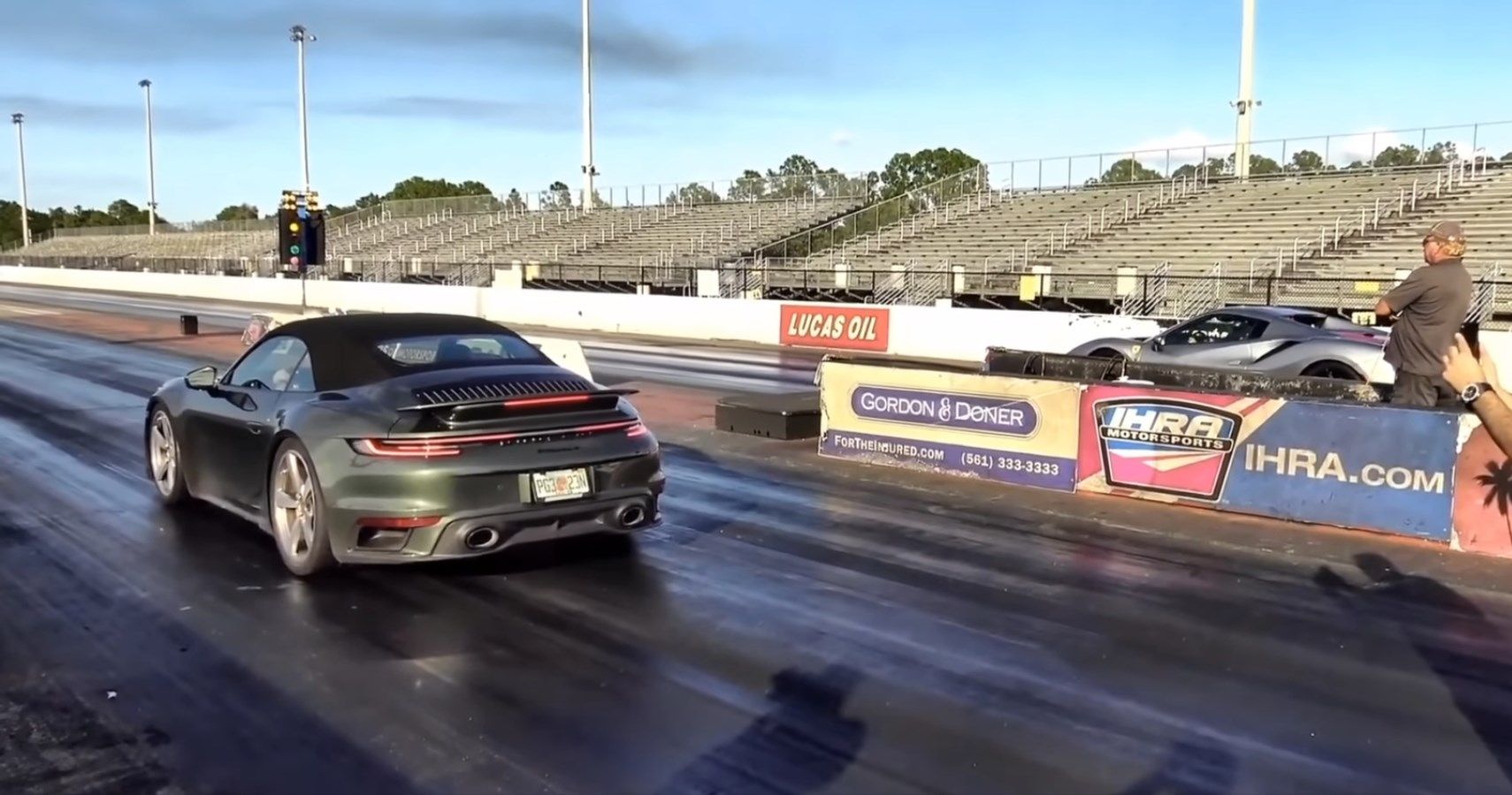 Watch This Ferrari 488 Pista Spider Drag Race A F8 Tributo And Porsche ...