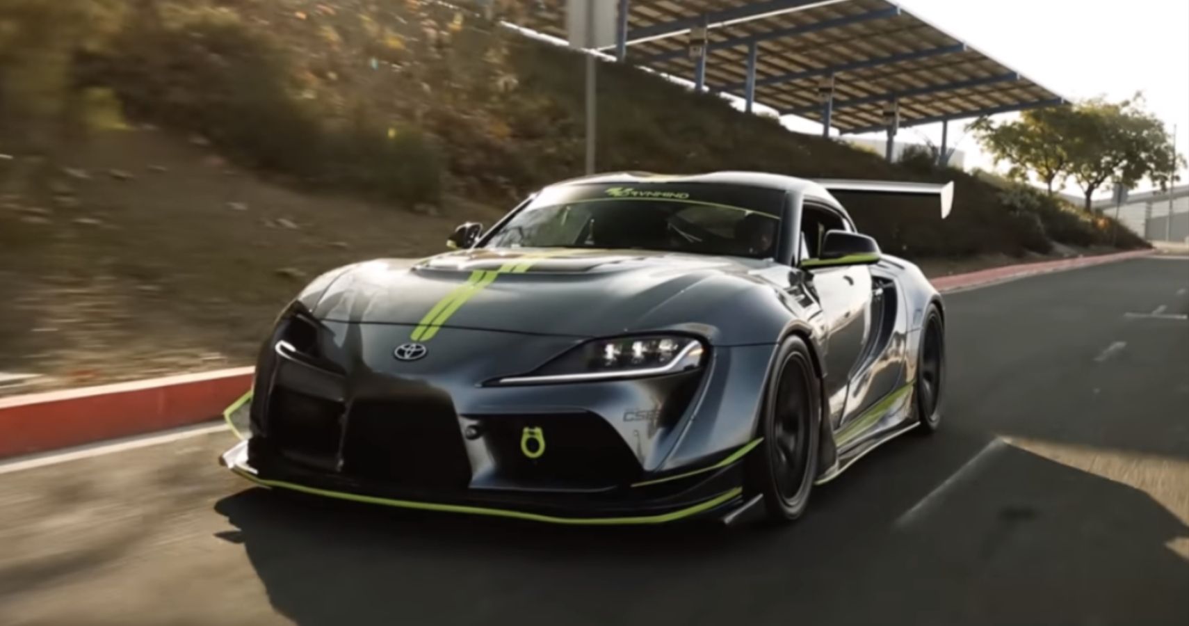This A90 Toyota Supra Wearing A Varis Supreme Aero Widebody Kit Looks ...