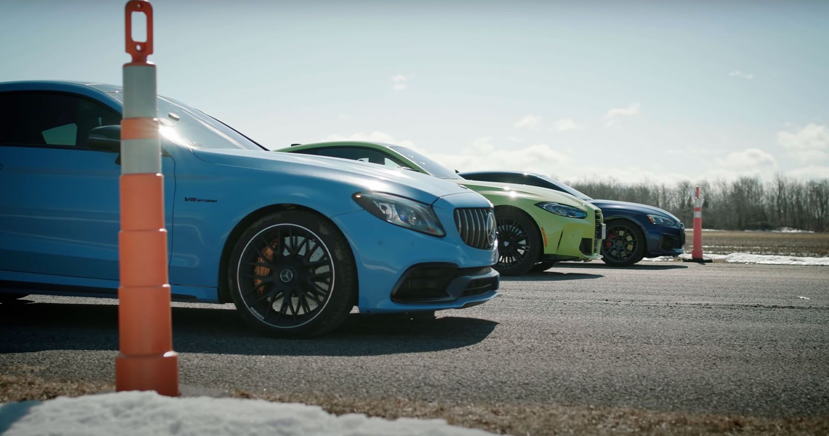 Throttle House Races New BMW M4 Vs Audi RS5 Vs Mercedes-AMG C63 S