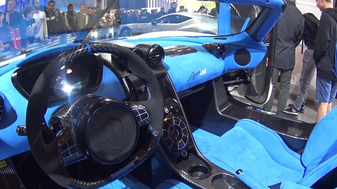 Koenigsegg Agera R Interior Azul ECR Koenigsegg Agera R Details