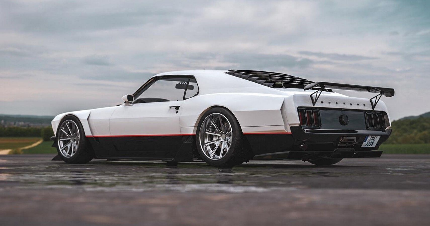 Ford Mustang Boss 302 Rendered With Modern Widebody Kit