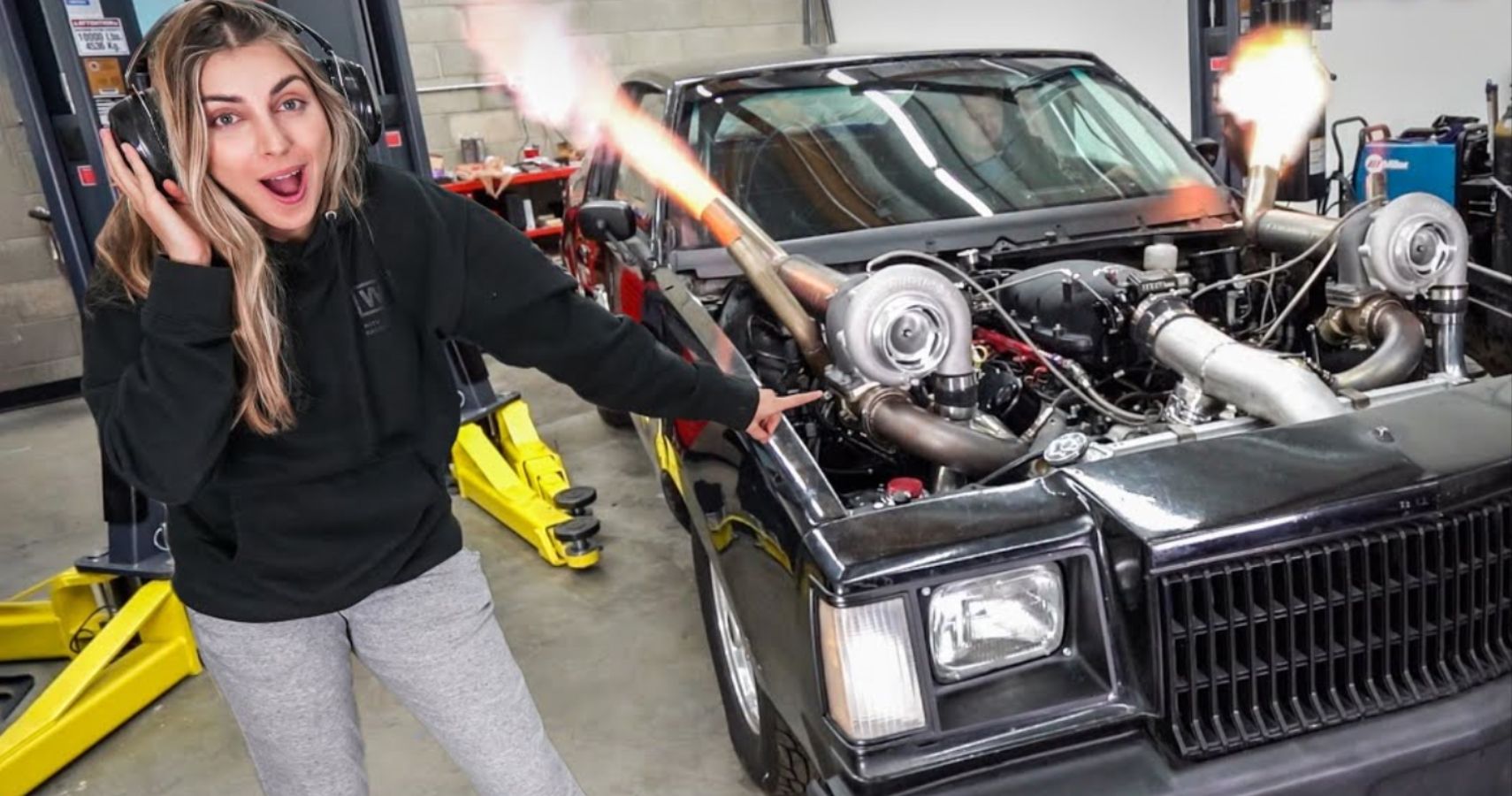 Watch Emelia Hartford's 1,500-HP Buick Regal Fire Up For First Time