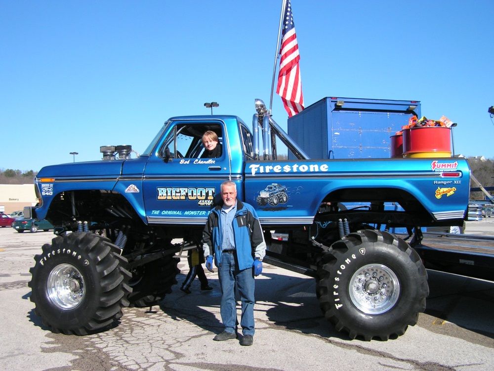 This Is How Large The Tires Are On The Bigfoot Monster Truck