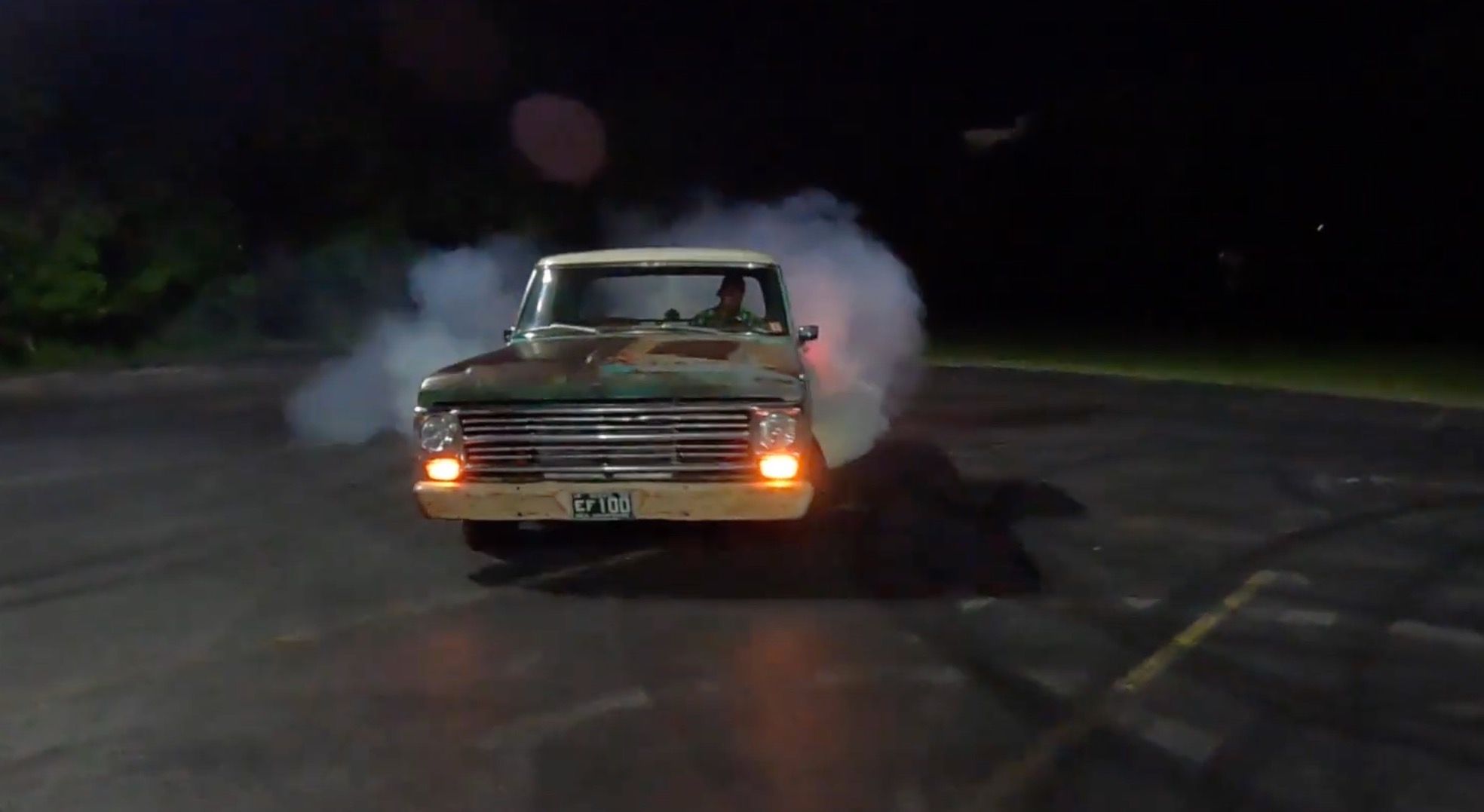 Watch These Ford F100s Do Burnouts Because They Can