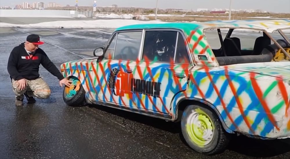 Shop Welds Two Ladas Together, Puts Tandem Driving To The Test