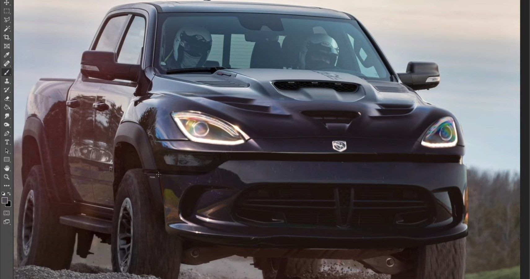 Ram TRX Viper Imagines The Ultimate Sports Car And Pickup In One ...