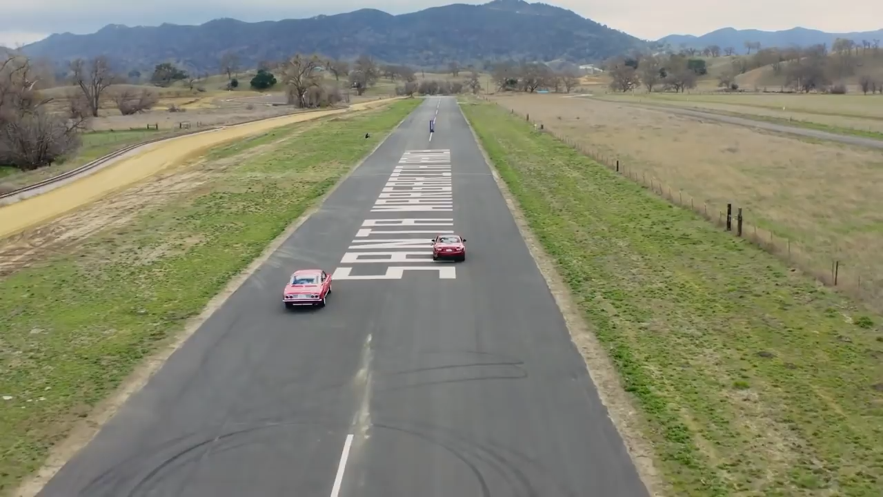 Watch Tim Allen’s Old Corvair Drag Race This MX-5 Miata