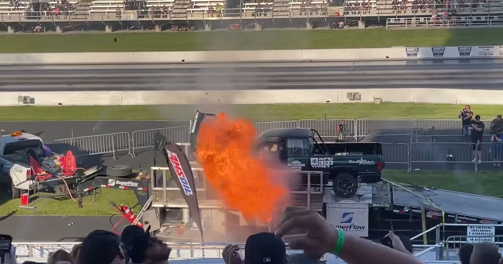 Watch: Pickup's Enormous Dyno Explosion Sends Wreckage Flying