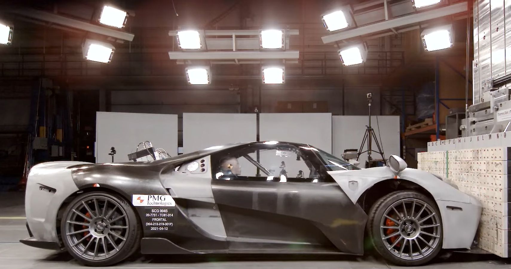 Watch The Expensive Supercar SCG 004S Get Smashed Against The Wall