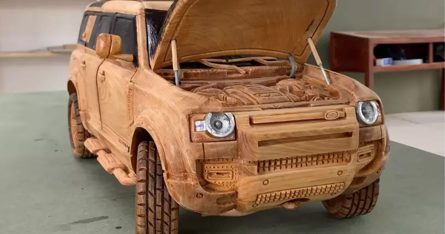 Watch A Blogger Make A Wooden Model Of The Land Rover Defender
