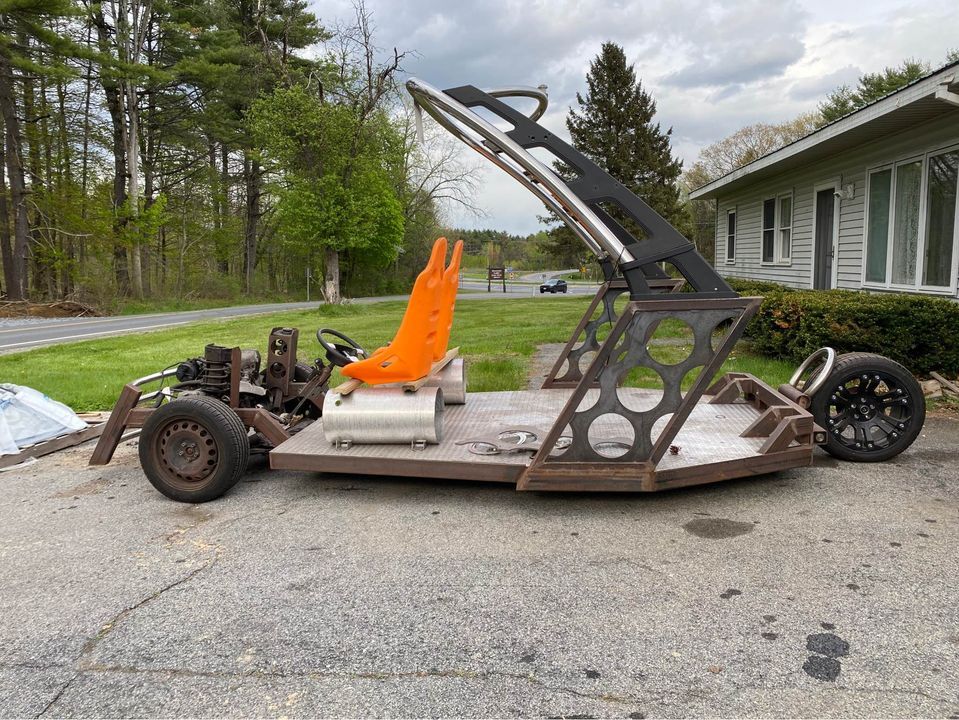 This Bizarre Hot Rod Reverse Trike Looks Like A Futuristic Flintstones Car
