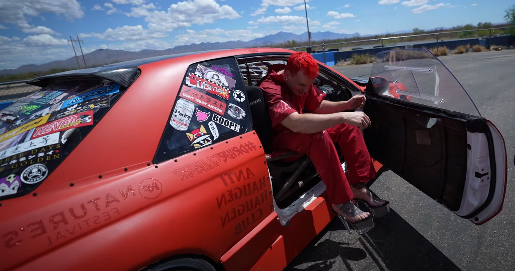 Pro Driver Goes Drifting Wearing High Heels—What Could Go Wrong?