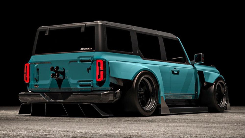 2021 Ford Bronco Gets Slammed Right Down To The Pavement In Rendering