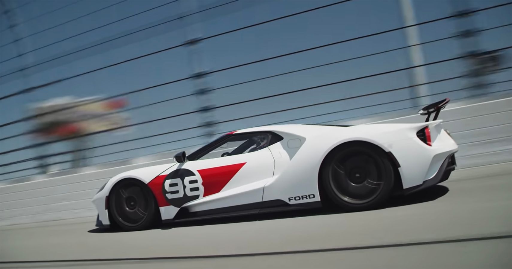 Watch Peter Miles Take A Lap At Daytona In The Heritage Edition Ford GT
