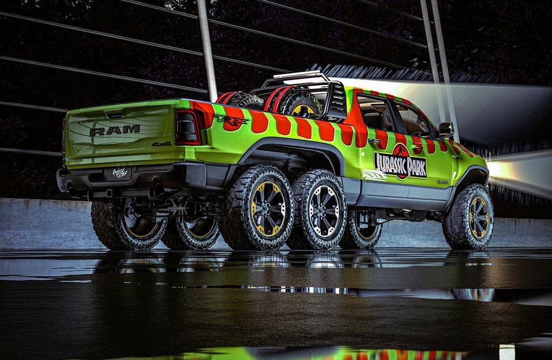 This Ram 'T-Rex' Is The Perfect 6x6 For Touring Jurassic Park