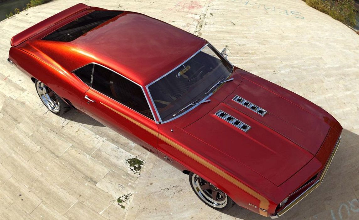1969 Chevy Camaro Gets Fastback Roof And LT1 Engine In Slick Rendering