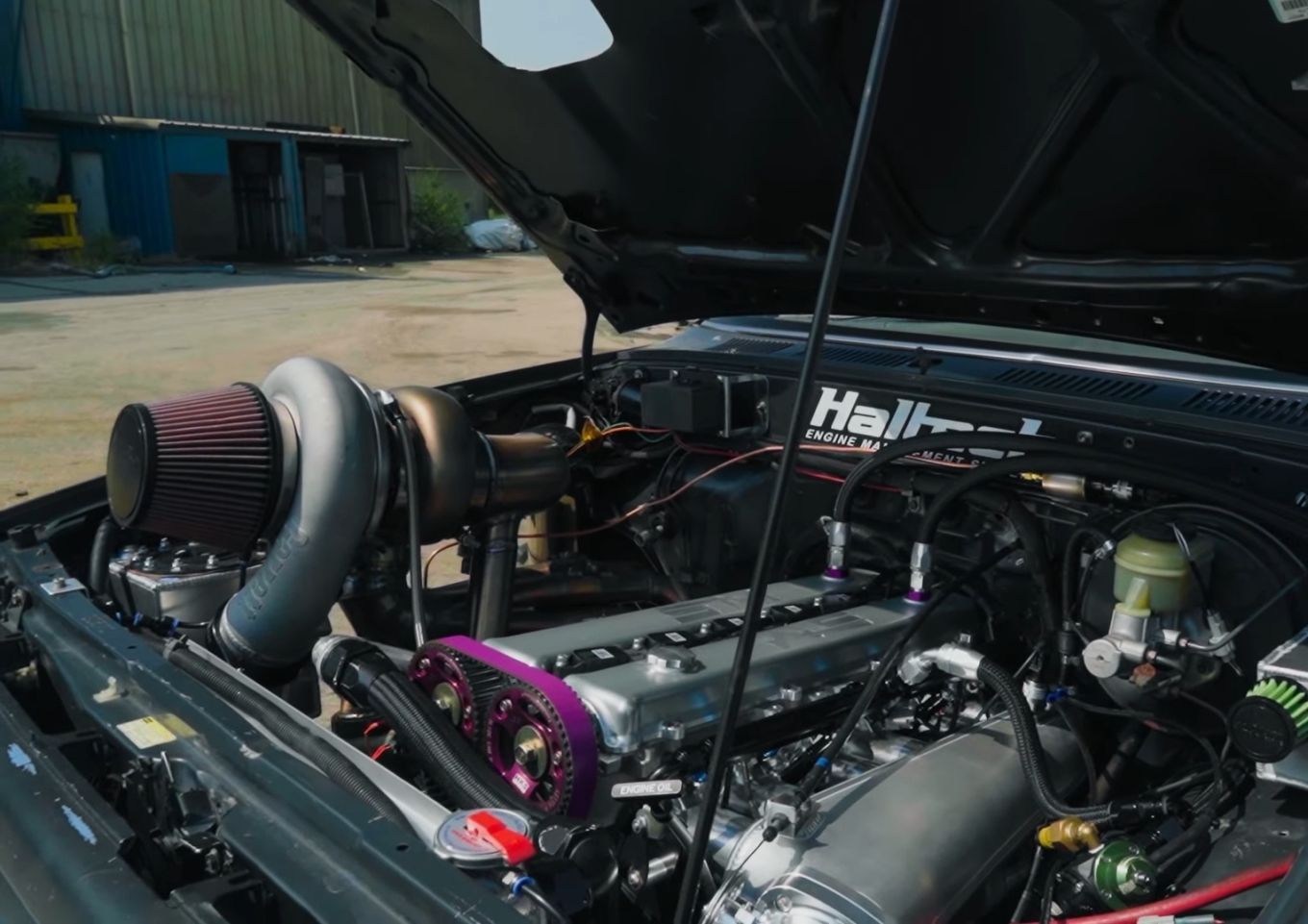 Supra-Powered Toyota 4Runner Pops Wheelies, Has Turbo Sticking Out The Hood