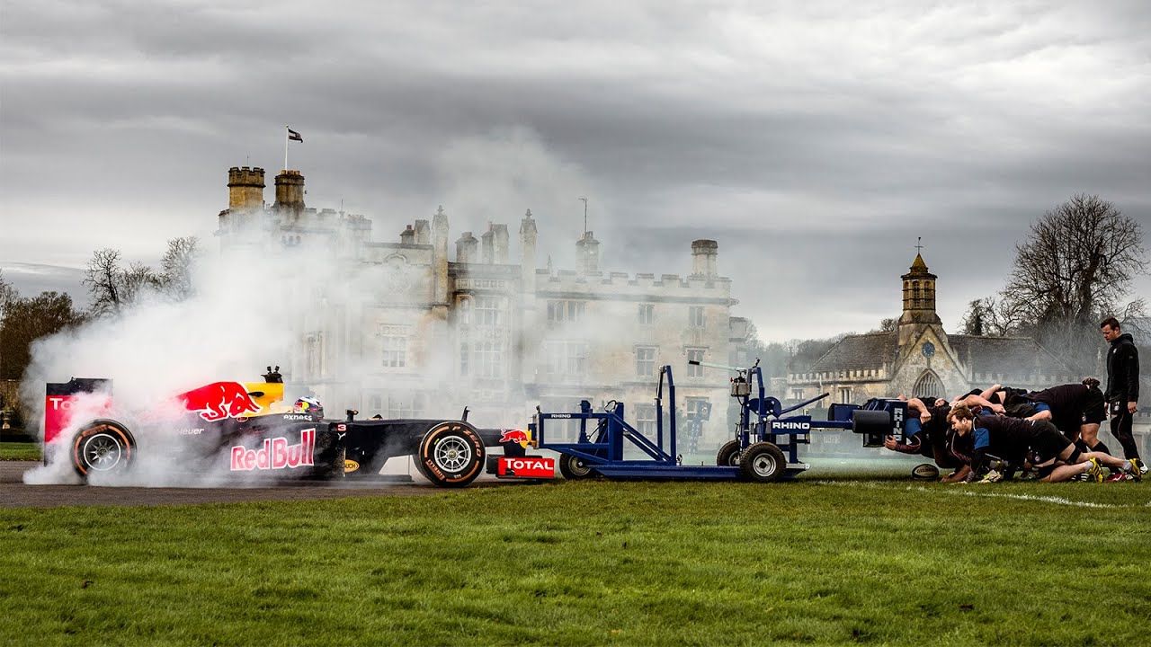 10 Of The Craziest Stunts Red Bull Has Done With Its F1 Cars