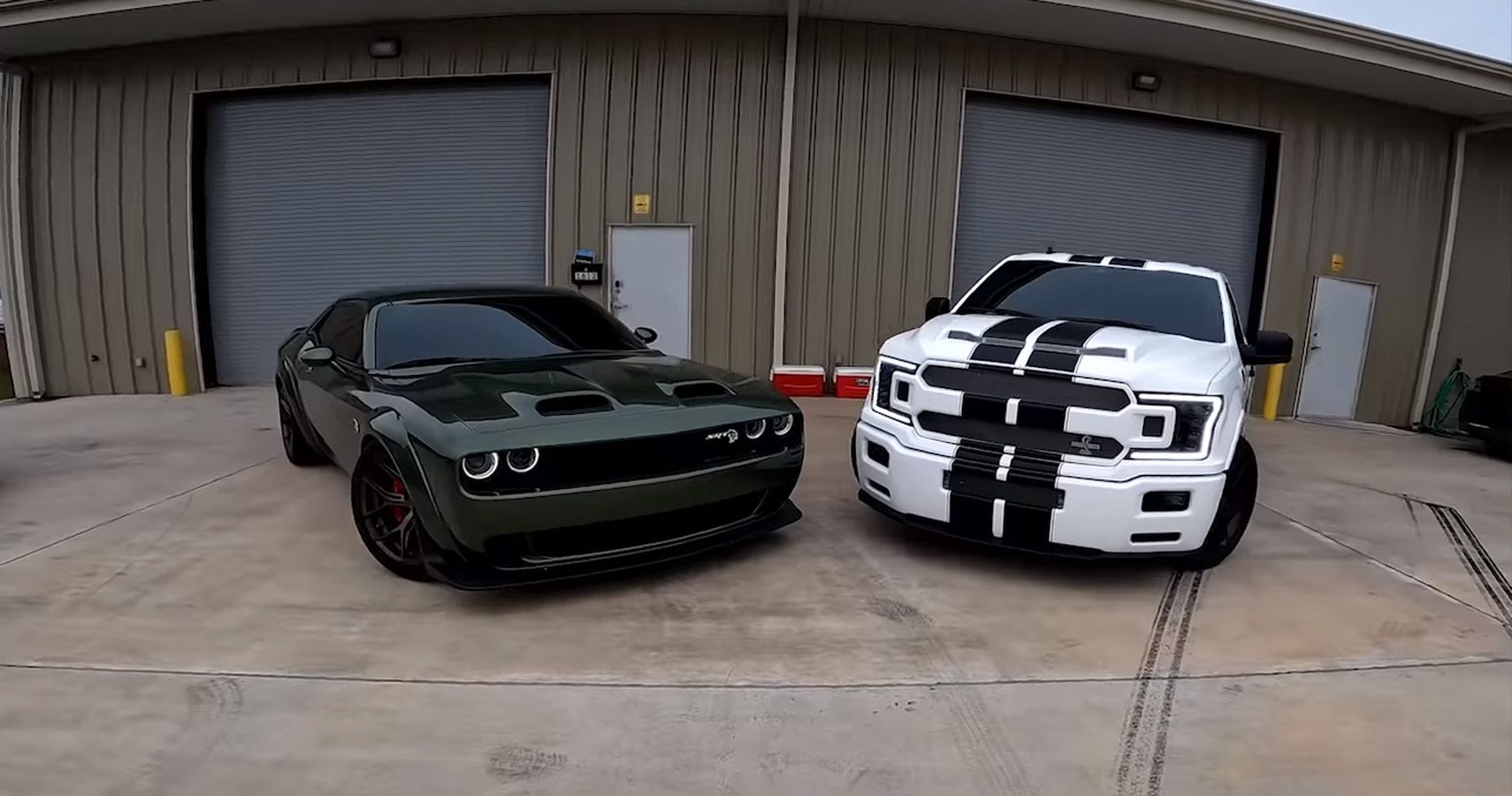 Challenger Hellcat And Shelby F-150 Both Unleash Twin Turbos In ...