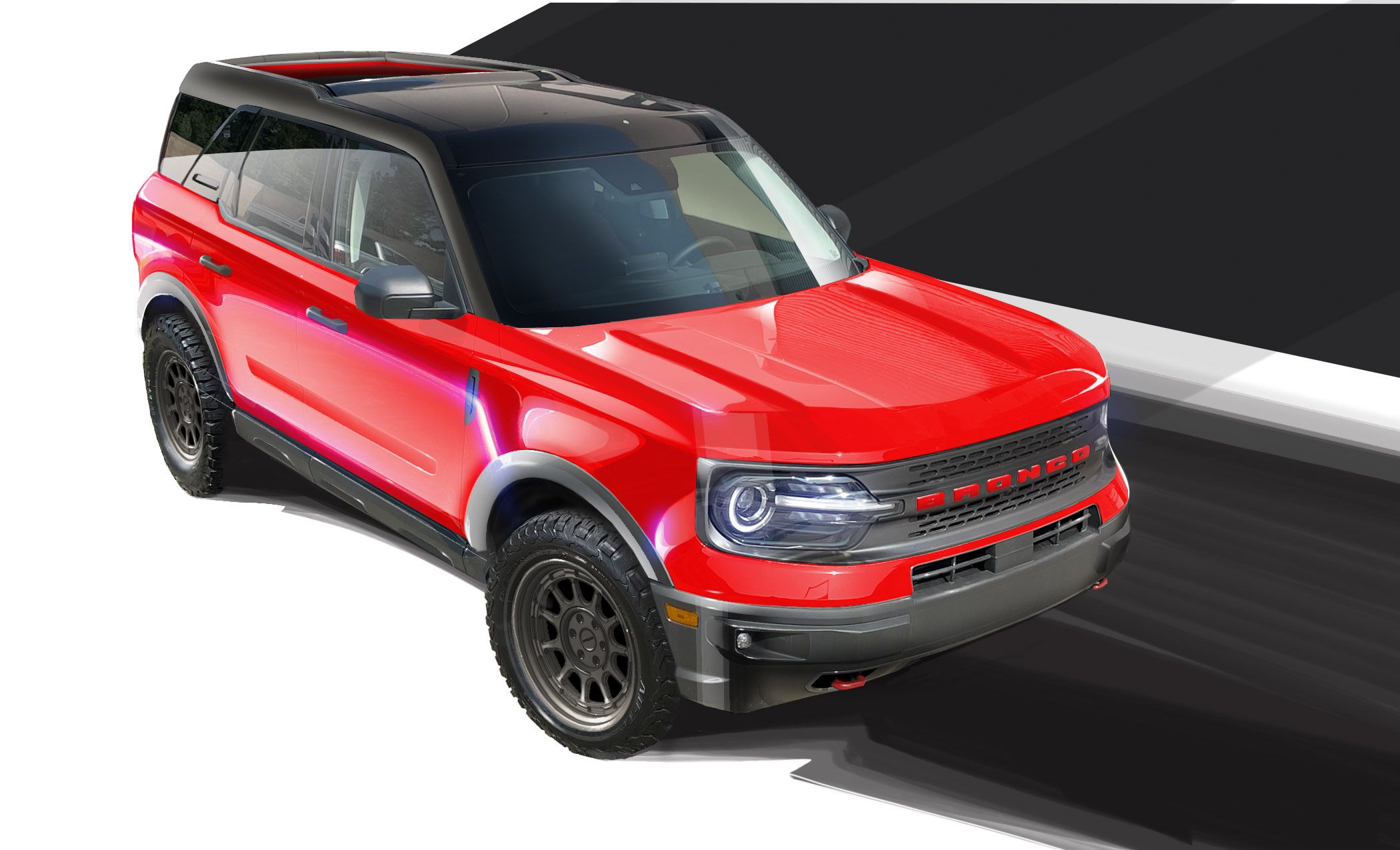 Ford Shows Off Six Bronco Concepts Including Quad-Tracked SUV