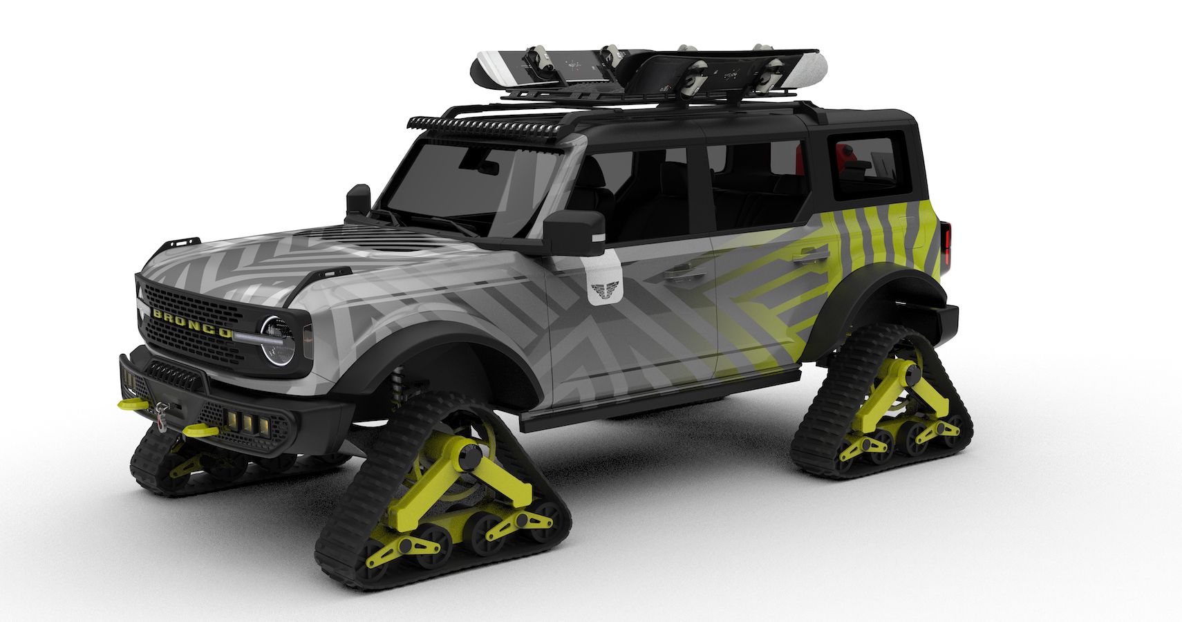 Ford Shows Off Six Bronco Concepts Including Quad-Tracked SUV