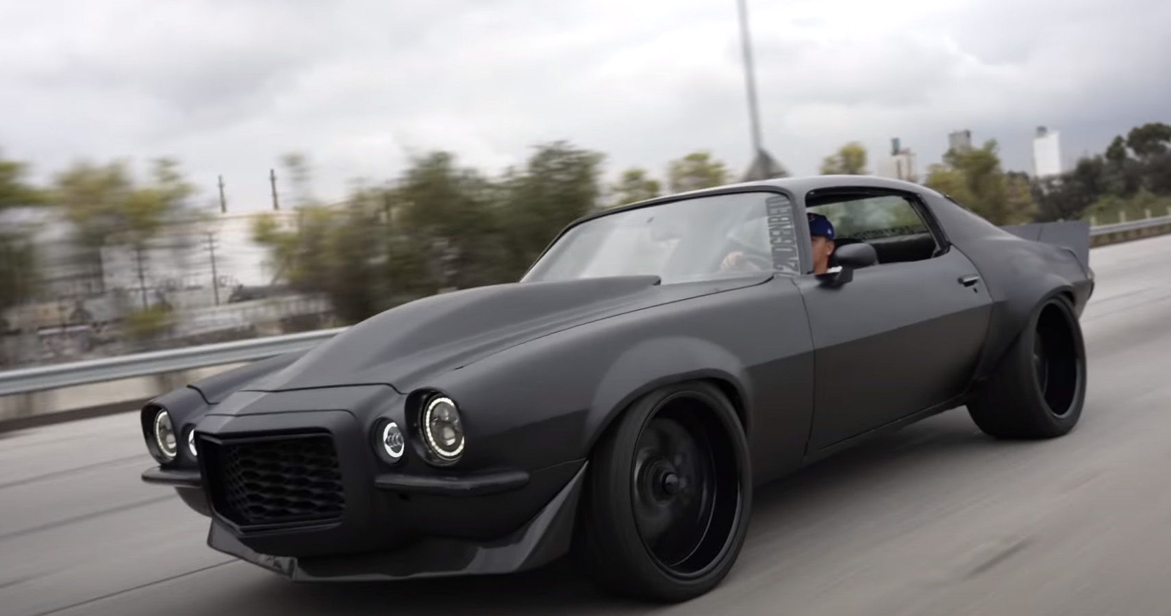 Silverado-Powered 1971 Camaro Is A Blacked-Out Backyard Build