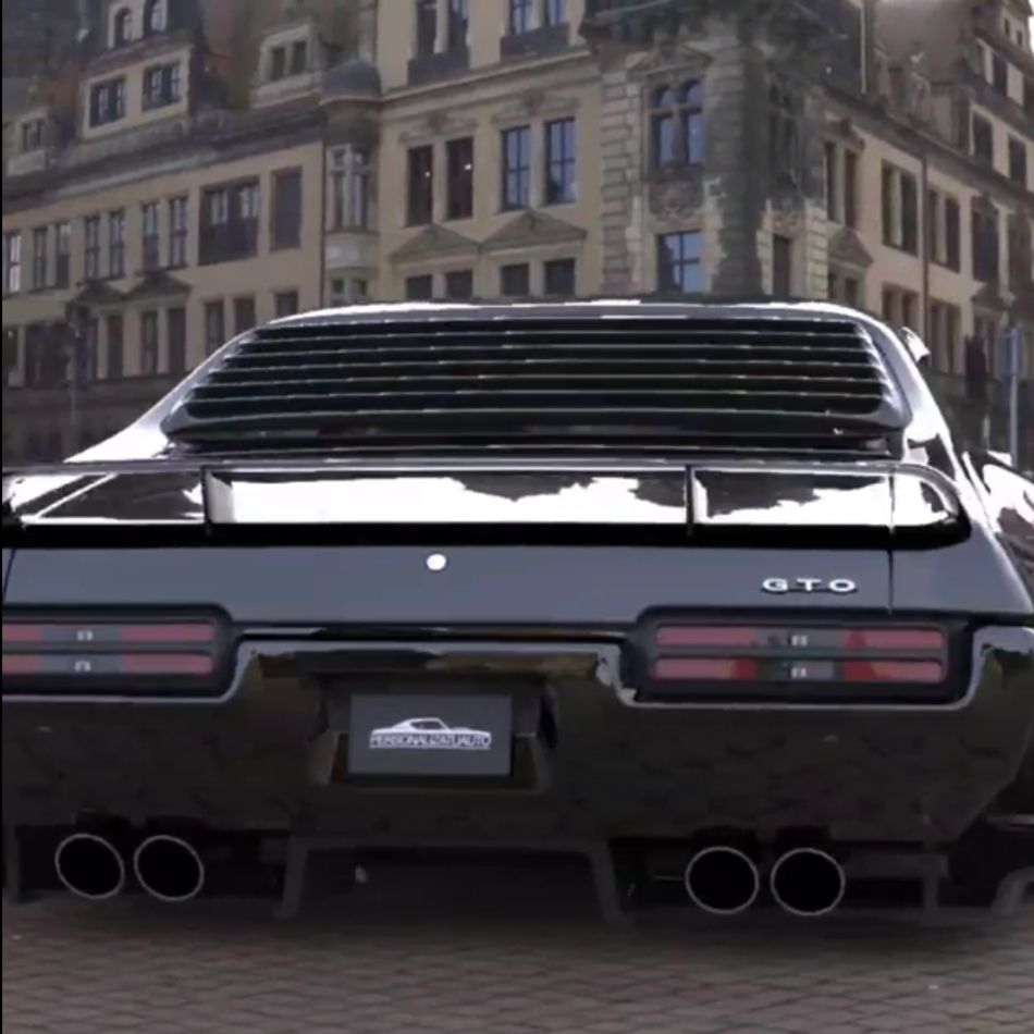 Stealthy Pontiac GTO Looks Blacked Out And Bulked Up In Sleek Rendering