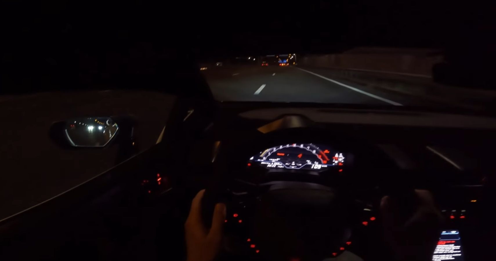 Watch: Flame-Spitting Lamborghini Looks Stunning At Night