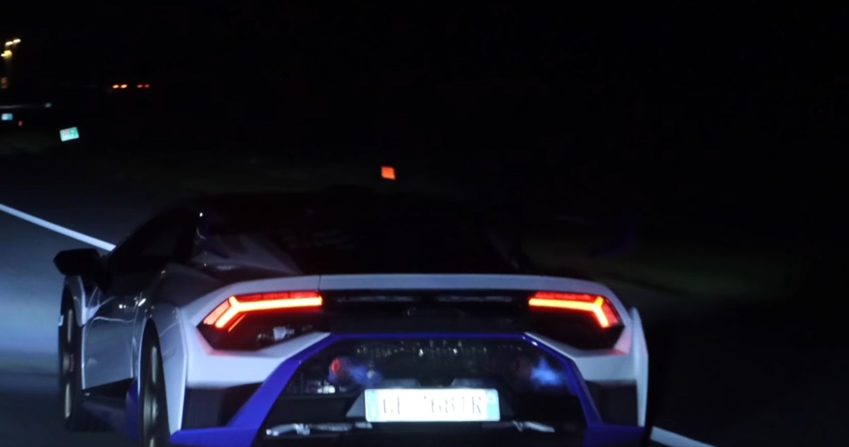 Watch: Flame-Spitting Lamborghini Looks Stunning At Night