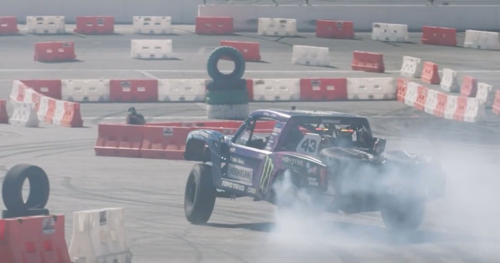 Watch Ken Block Thrash A 6,500-Pound Trophy Truck Around This Gymkhana ...
