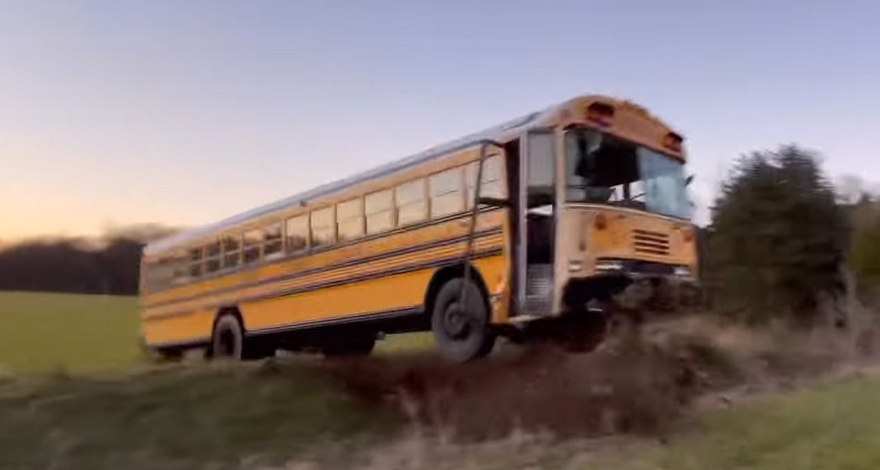 YouTuber Takes School Bus Into Off-Road Territory With Disastrous Results