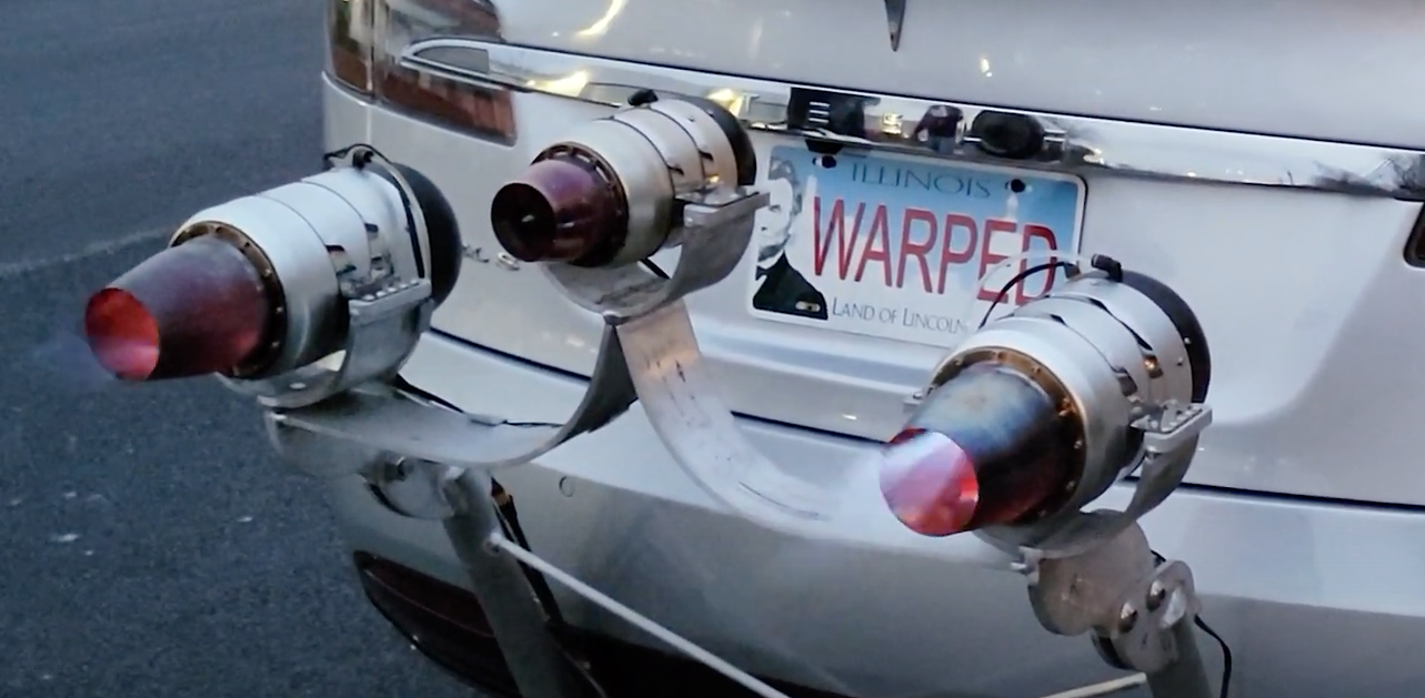 A YouTuber Put Jet Thrusters On His Tesla Model S: Here's What Happened