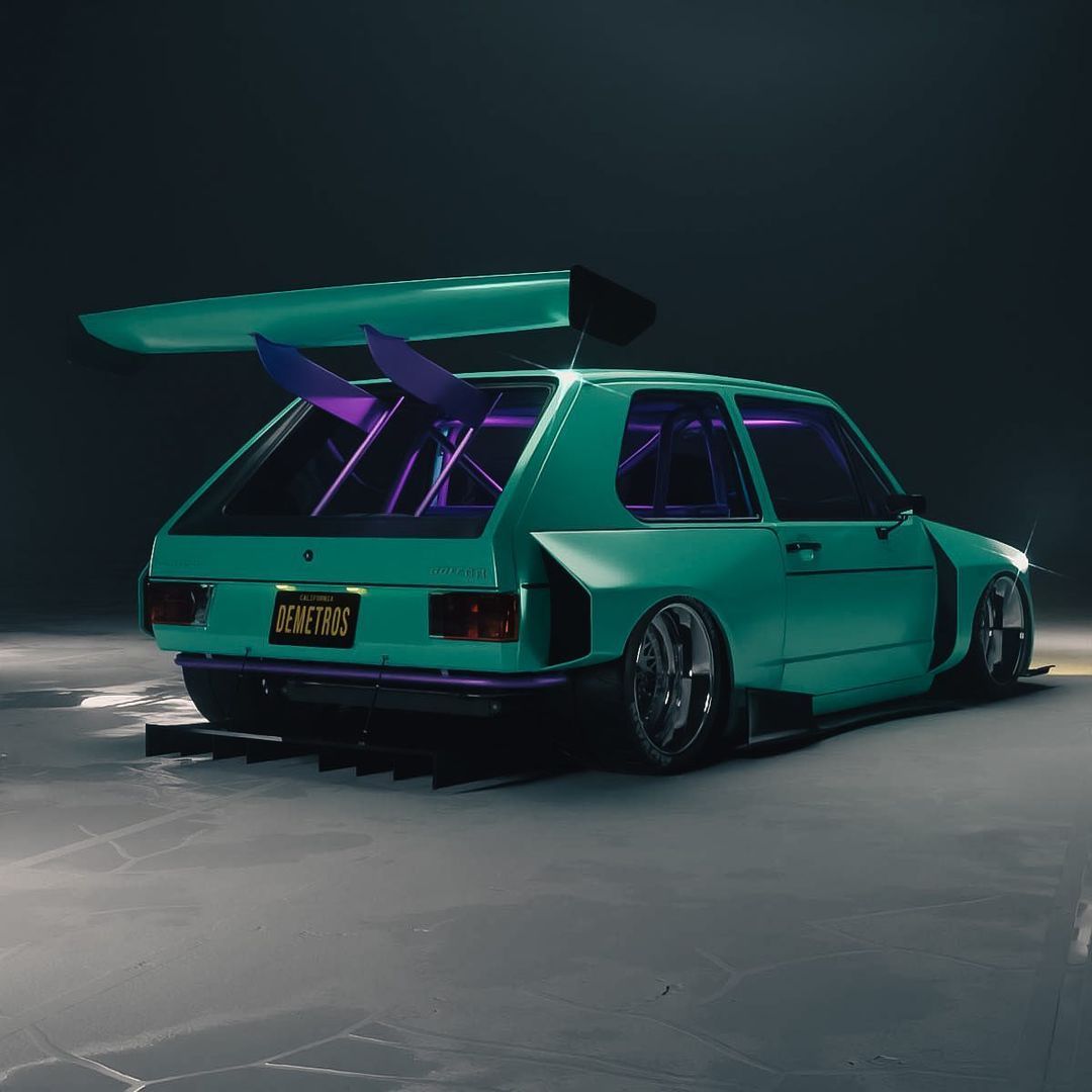 Sensational Rendering Shows Off Widebody Volkswagen Golf Mk1