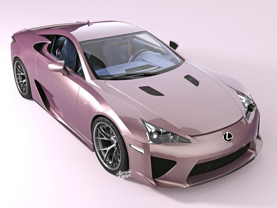 Pretty In Pink: This Is What Happens When A Lexus LFA Meets Porsche