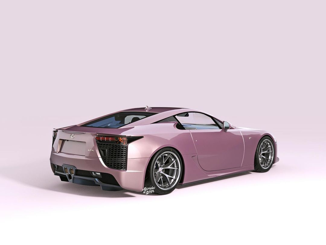 Pretty In Pink: This Is What Happens When A Lexus LFA Meets Porsche