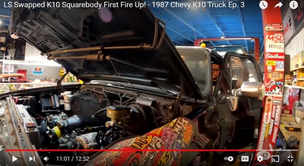 First Time For Everything: Watch This LS-Swapped 1987 Chevrolet K10 Fire Up