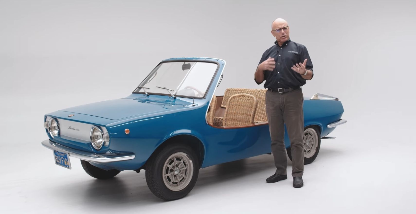 This 1971 Fiat Shellette With Basketweave Interior Is The Perfect ...