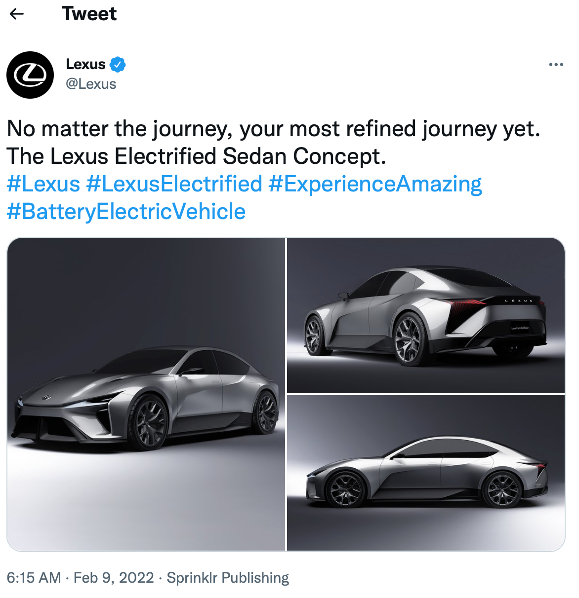 Here's Everything We Know About The Lexus Electrified Sedan Concept