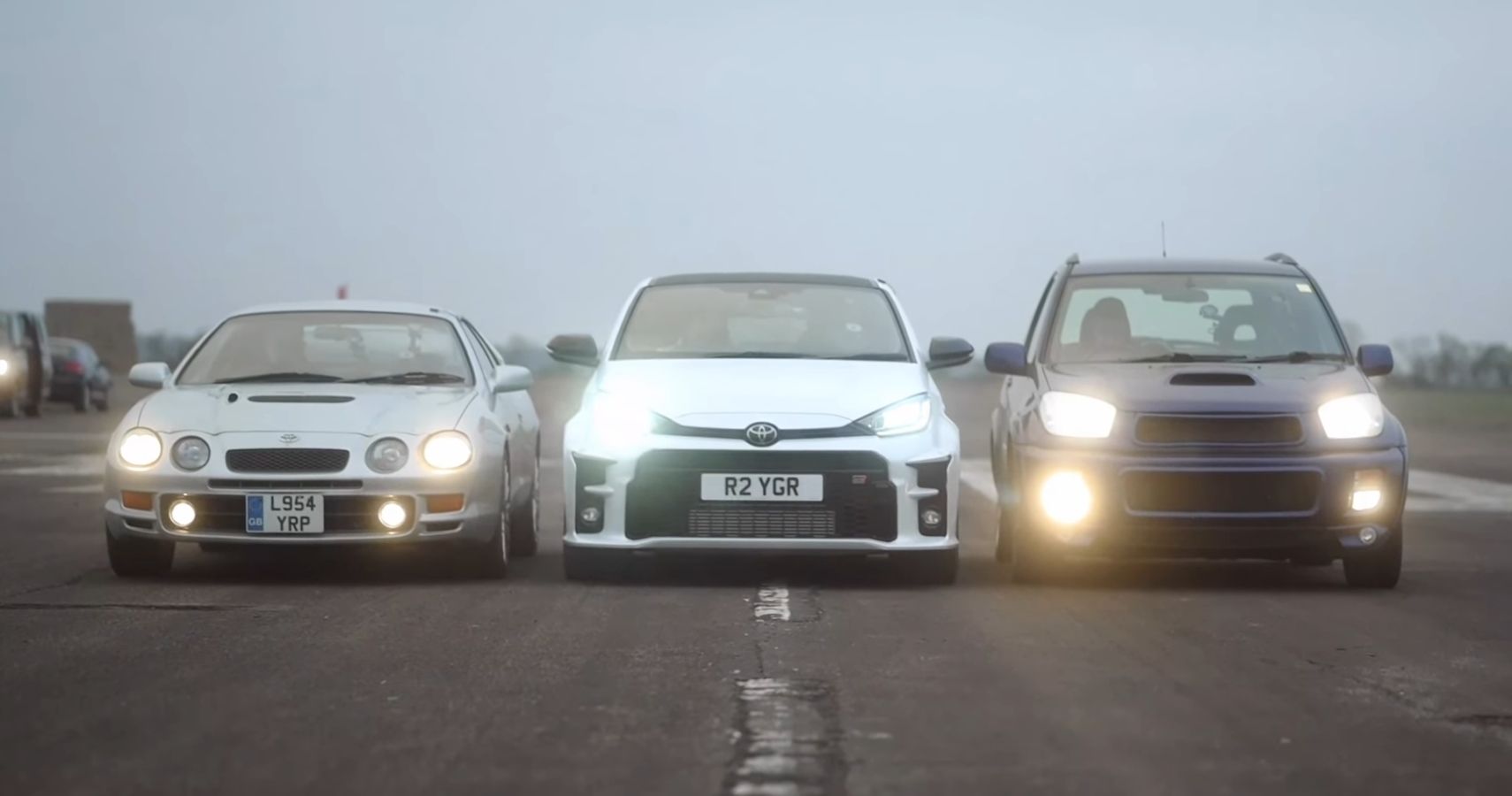 Watch Three 4WD Boosted Toyotas Drag Race