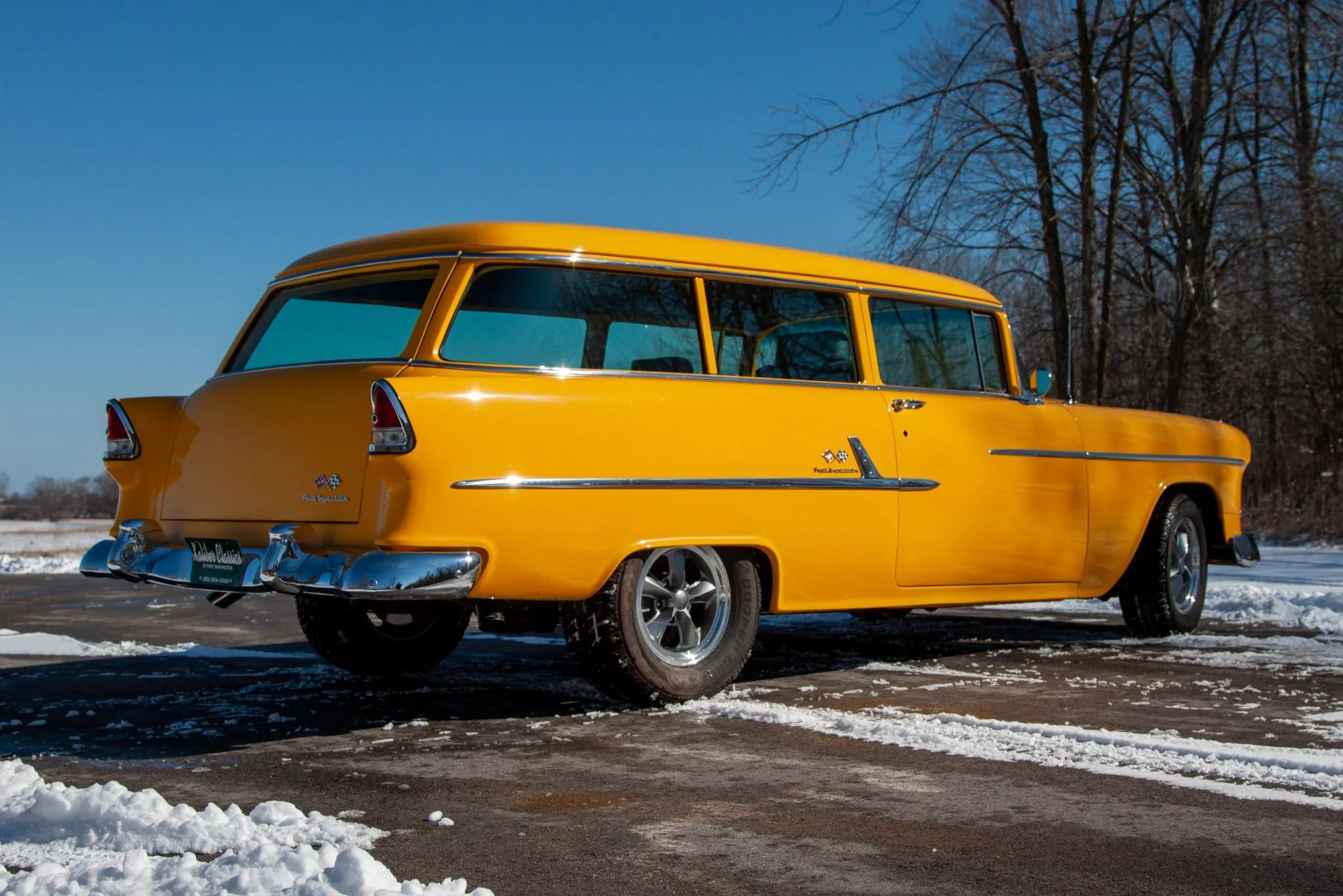 This 1955 Chevrolet 210 Handyman Wagon Is Hiding A V8 Under The Hood