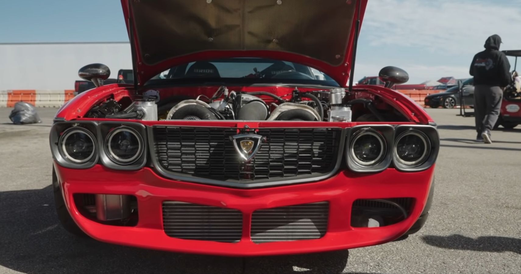 Drag Strip Ready: This Widebody AWD Four-Rotor Mazda RX7 Has 1,200-HP