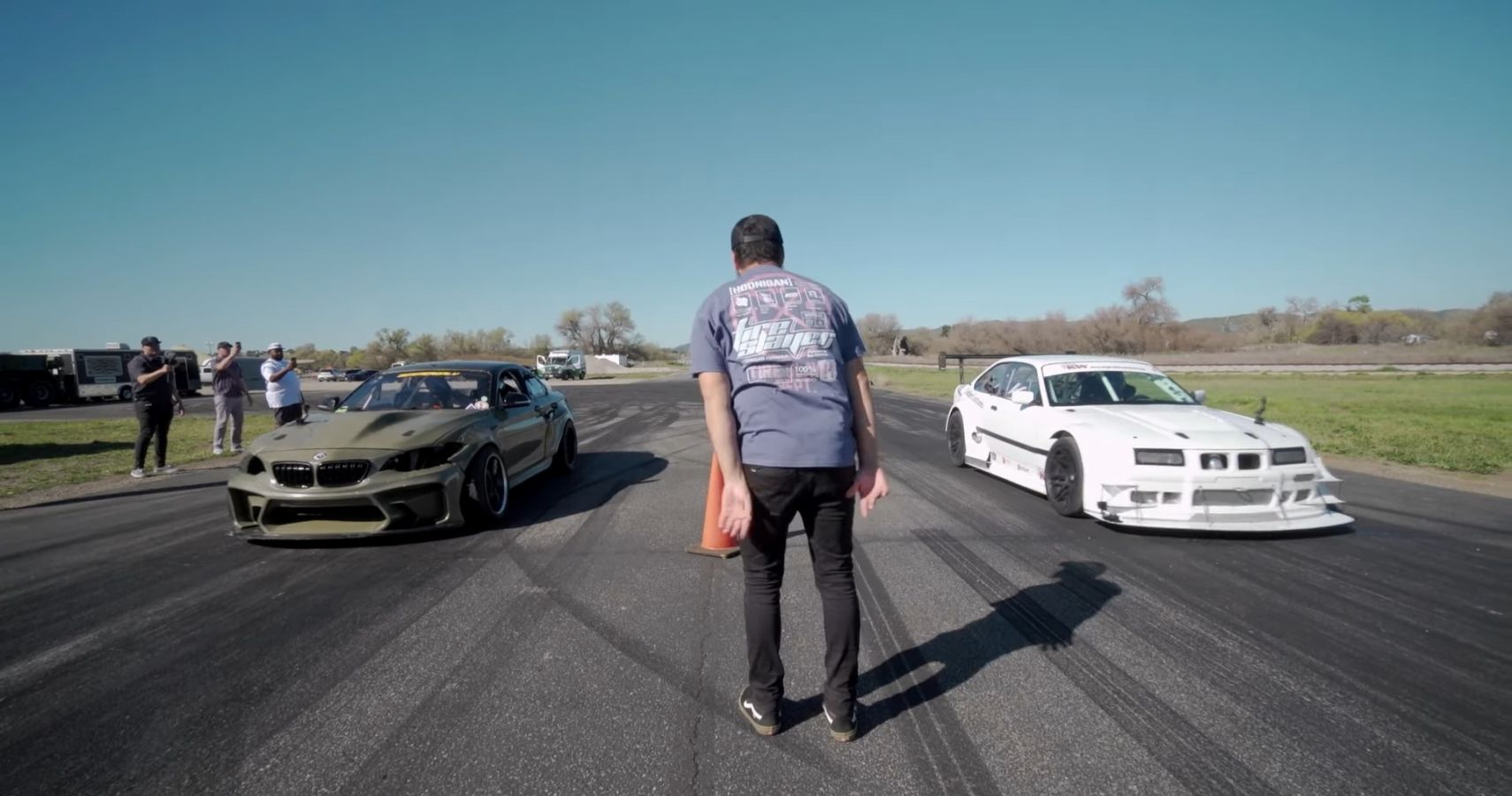 Drag Race Time, Hoonigan Style: BMW 2 Series Vs BMW 3 Series