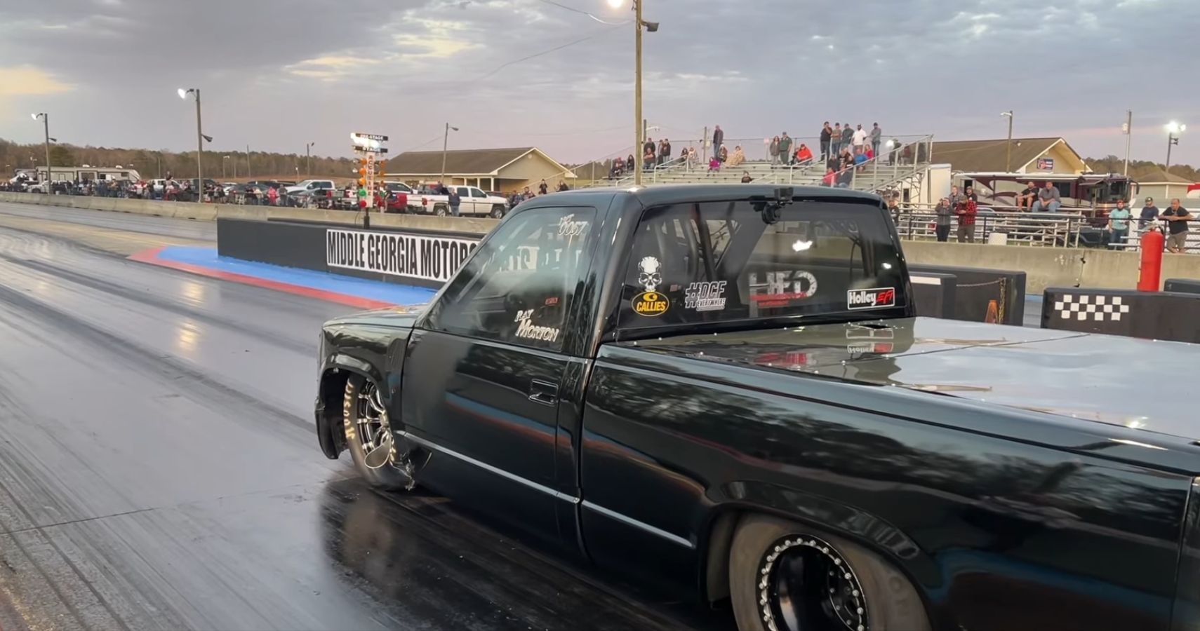 Blink And You'll Miss It: Big-Block Chevrolet Truck On The Drag Strip