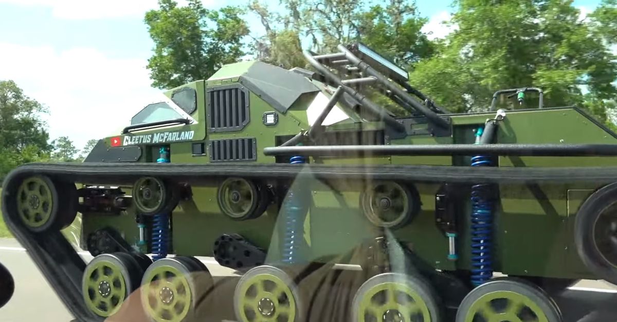 The American Dream: Riding Your Ripsaw Tank To A McDonald's Drive-Thru