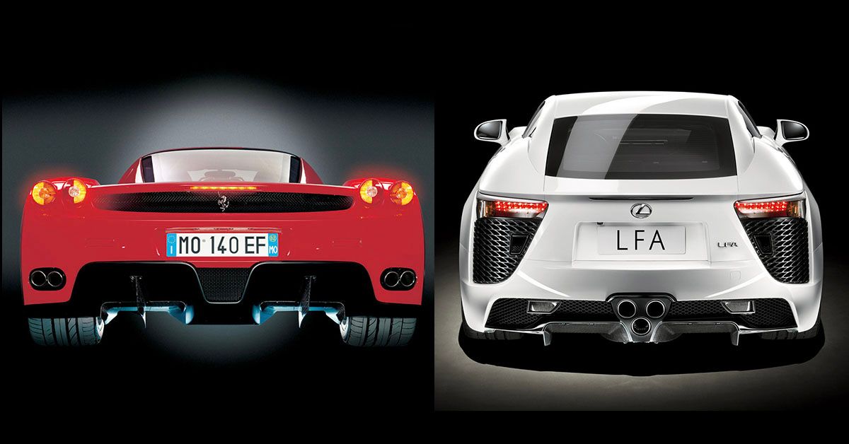 Supercar Icons: Ferrari Enzo Vs Lexus LFA