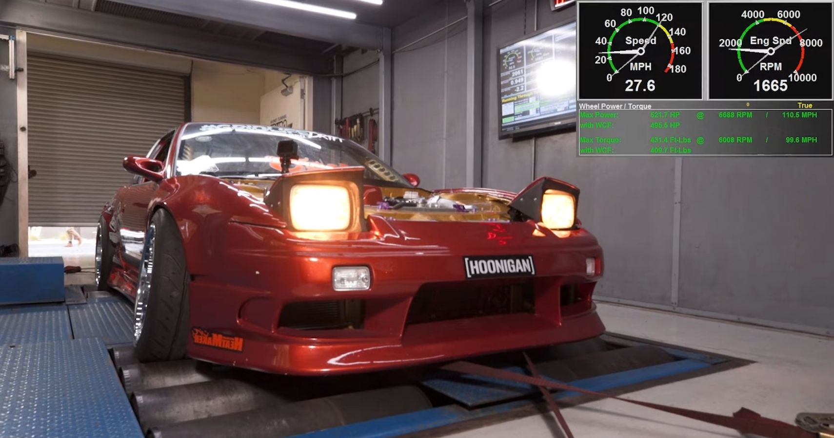 Nissan 240SX With K Series Honda Motor Swap And Big Turbo Makes Over 500 HP