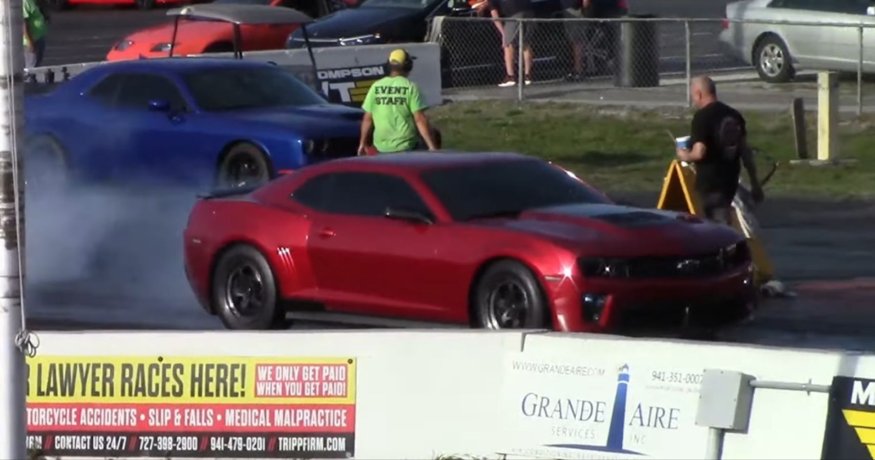 Camaro ZL1 Drag Races A Ford Mustang, BMW M8, Ford F-150 And Dodge ...