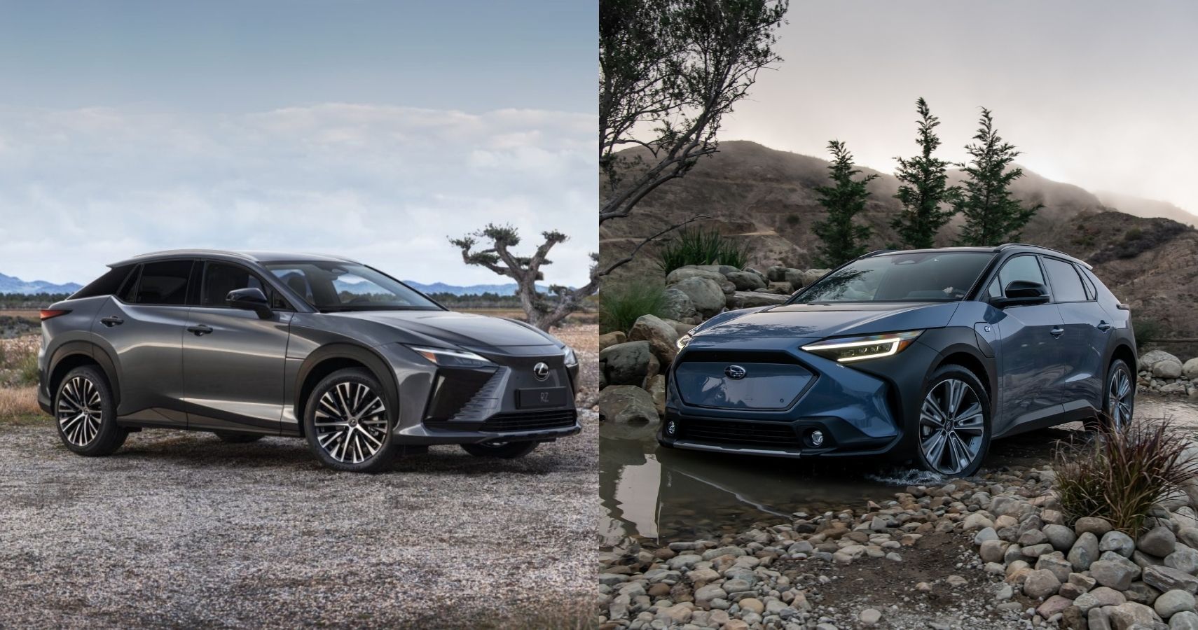 This Is How The 2023 Lexus RZ 450e Compares To The Subaru Solterra