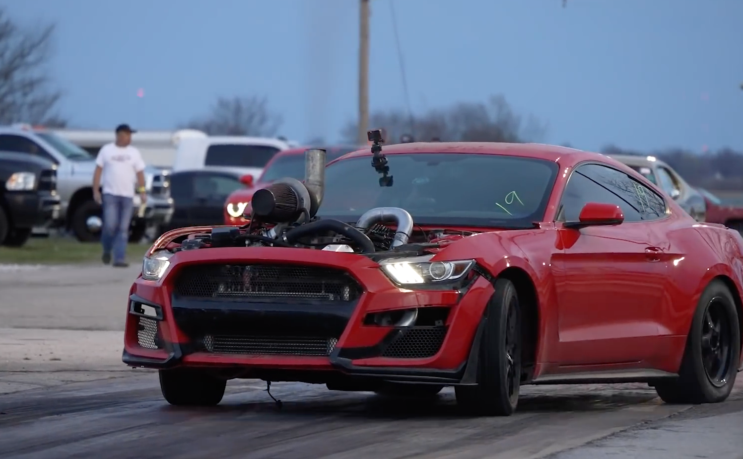 Watch This YouTuber Take A Diesel Cummins Mustang On A Road Trip