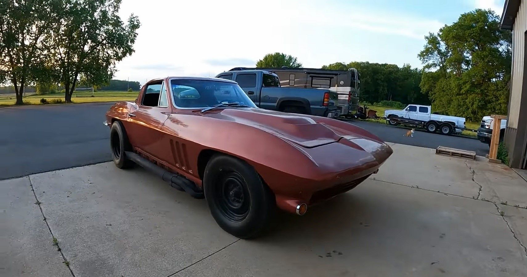 We Love This Super-Retro, Big Block, Chevy Corvette Barn Find